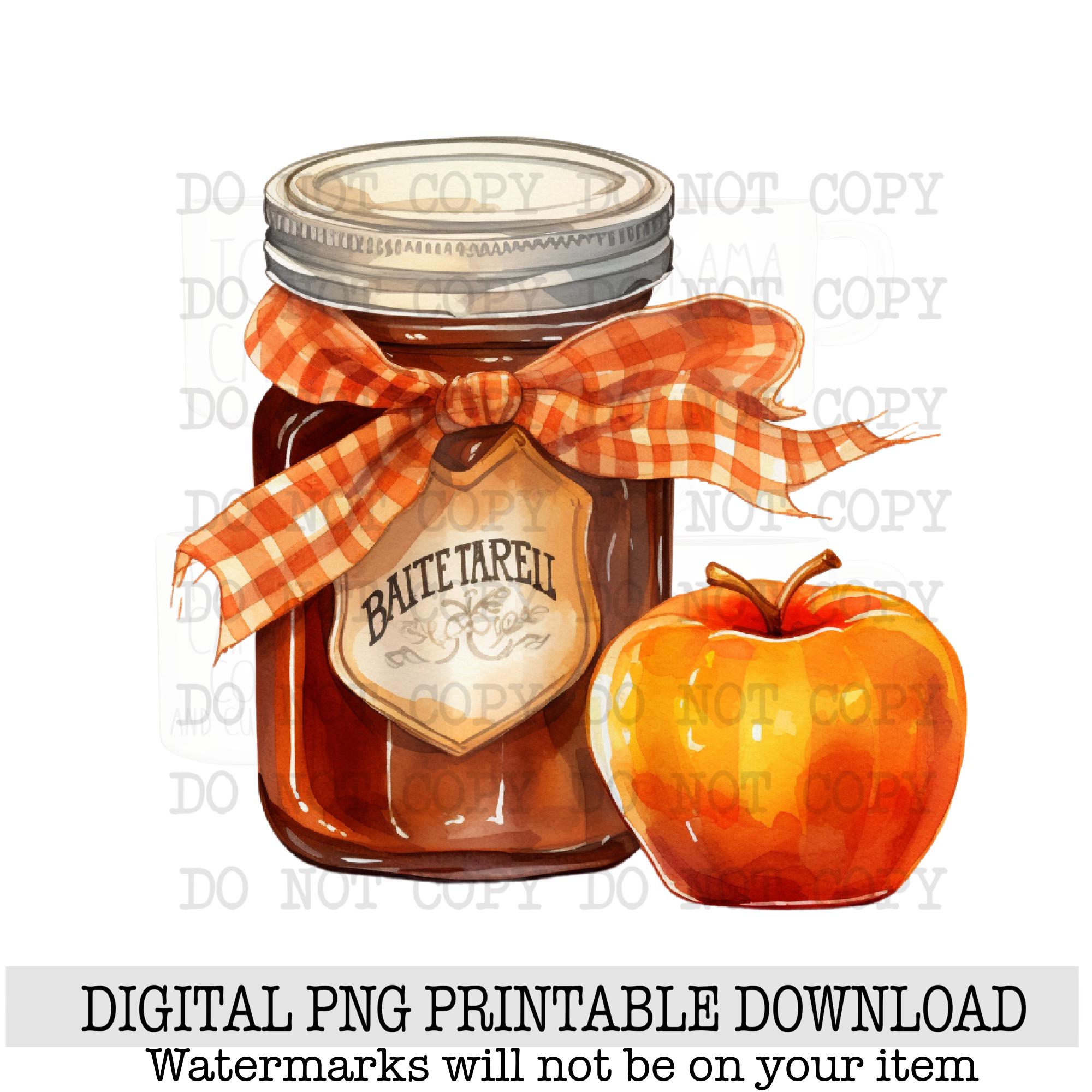 Apple Butter Clipart, Apple Butter Png, Digital Download, Apple Butter ...