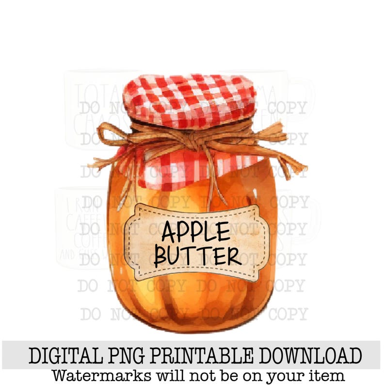 Apple Butter Clipart, Apple Butter Png, Digital Download, Apple Butter ...