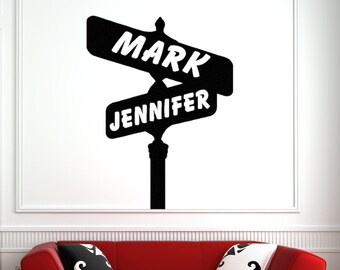 Street sign decal | Etsy