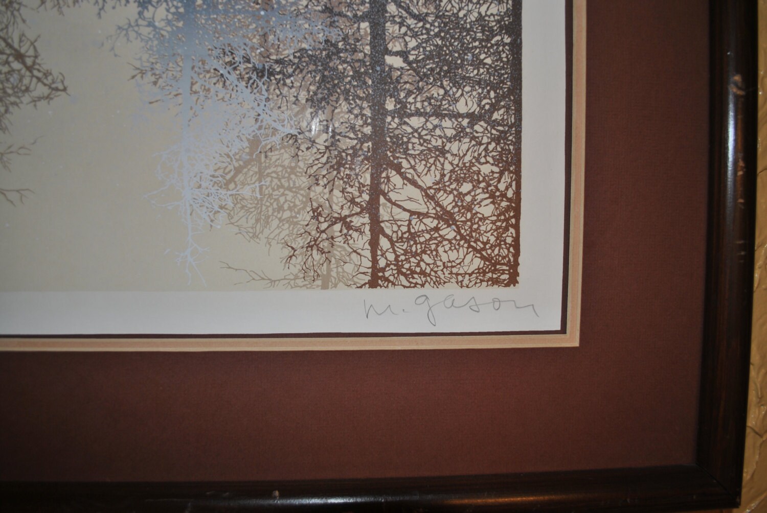 Michael Gason Signed/numbered Serigraph Title art Reflection Brown - Etsy