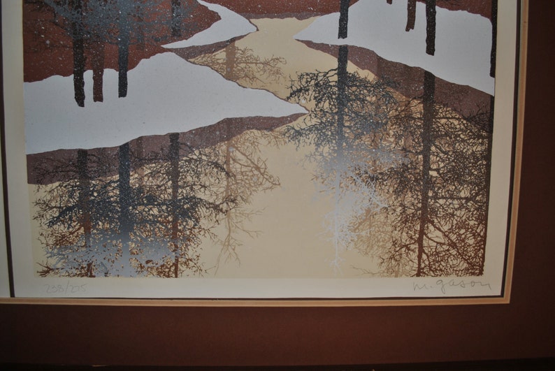 Michael Gason - Signed/numbered Serigraph Title "art Reflection Brown ...