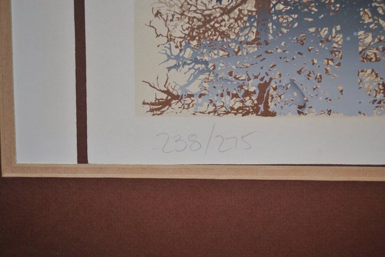 Michael Gason - Signed/numbered Serigraph Title "art Reflection Brown ...