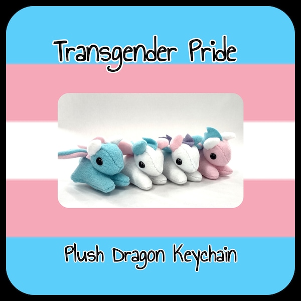 Trans Dragon Pin - Etsy