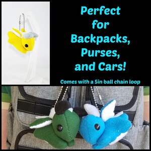 Customizable Plush Dragon Keychain - Etsy