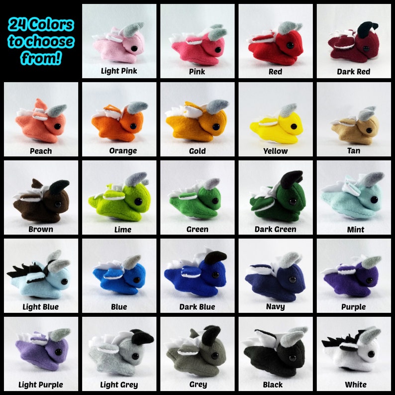 Customizable Plush Dragon Keychain - Etsy