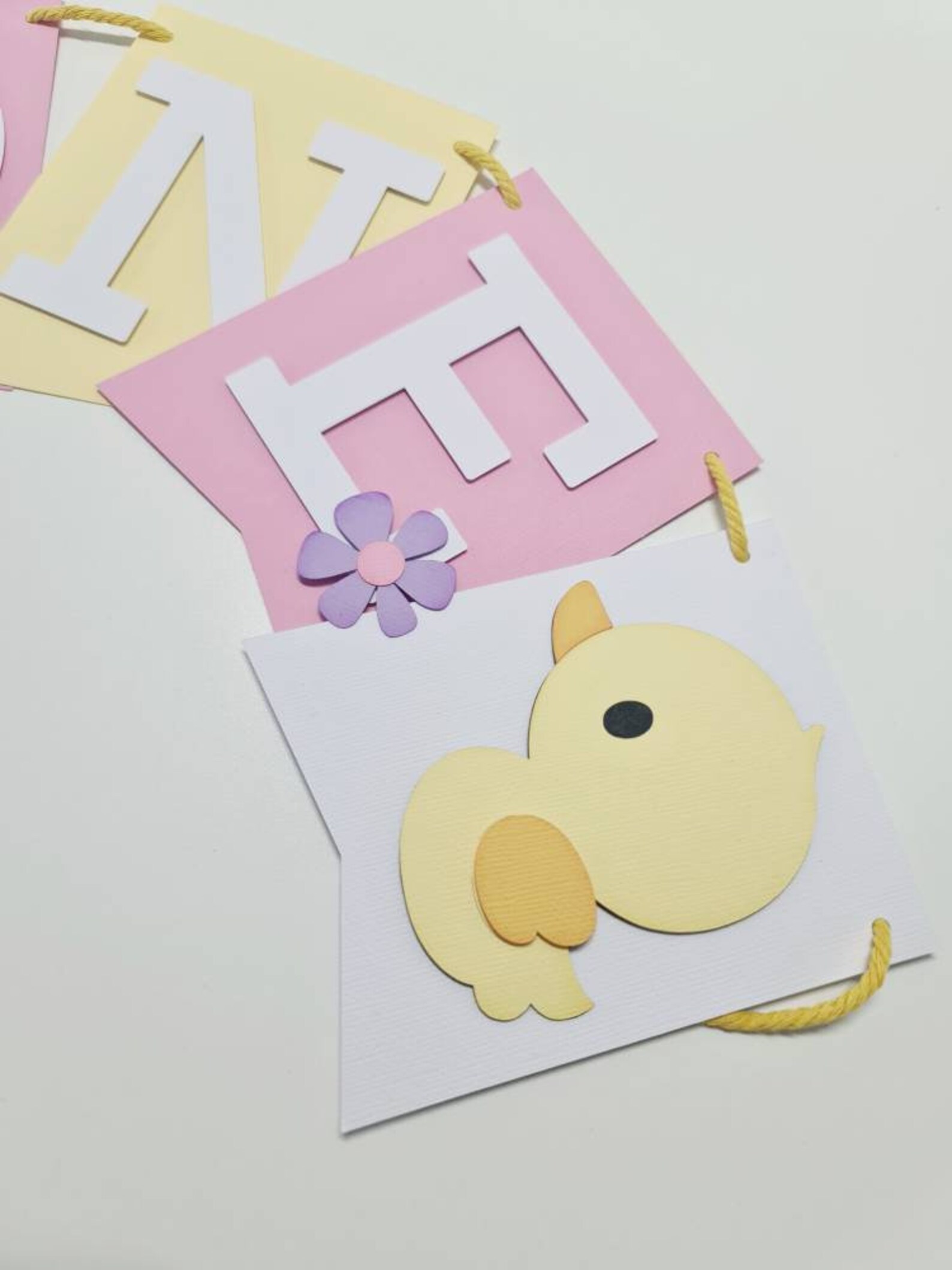 Duck One Bunting, Duck First Birthday Bunting, High Chair Bunting, Cake ...