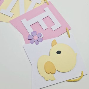Duck One Bunting, Duck First Birthday Bunting, High Chair Bunting, Cake ...
