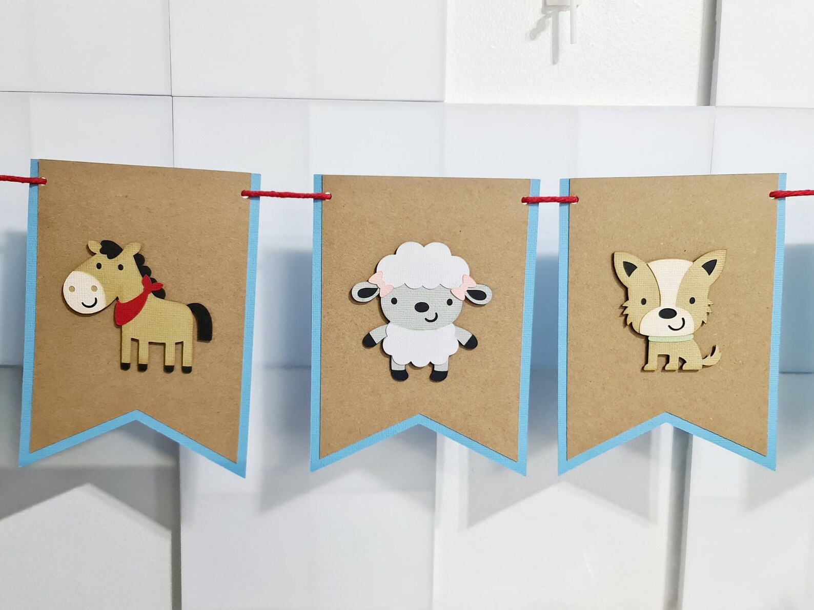 Farm Animal Bunting Farmyard Banner Farm Cake Smash Props | Etsy