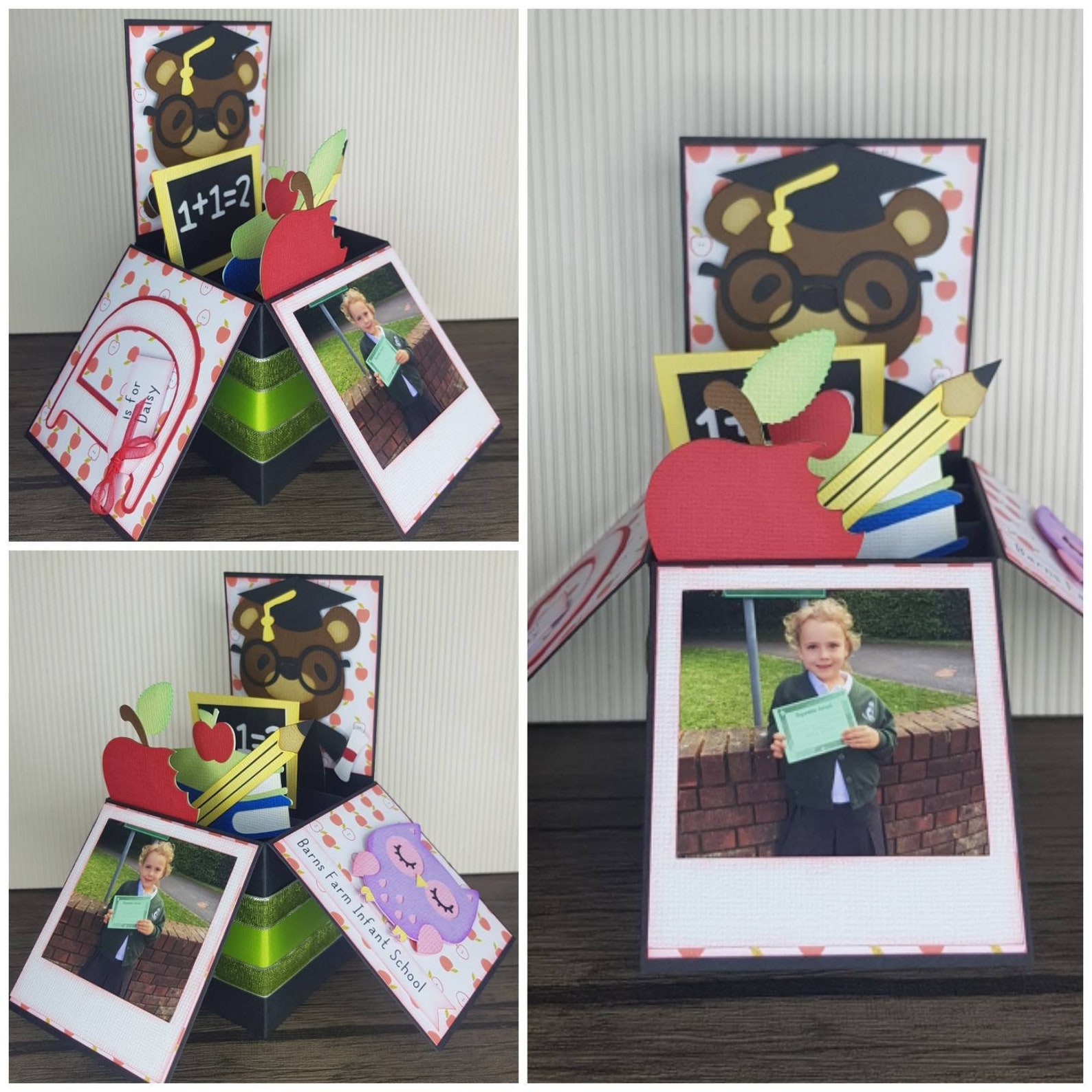 Personalised 3D Pop up Teacher Card Unique Teacher Box Card - Etsy