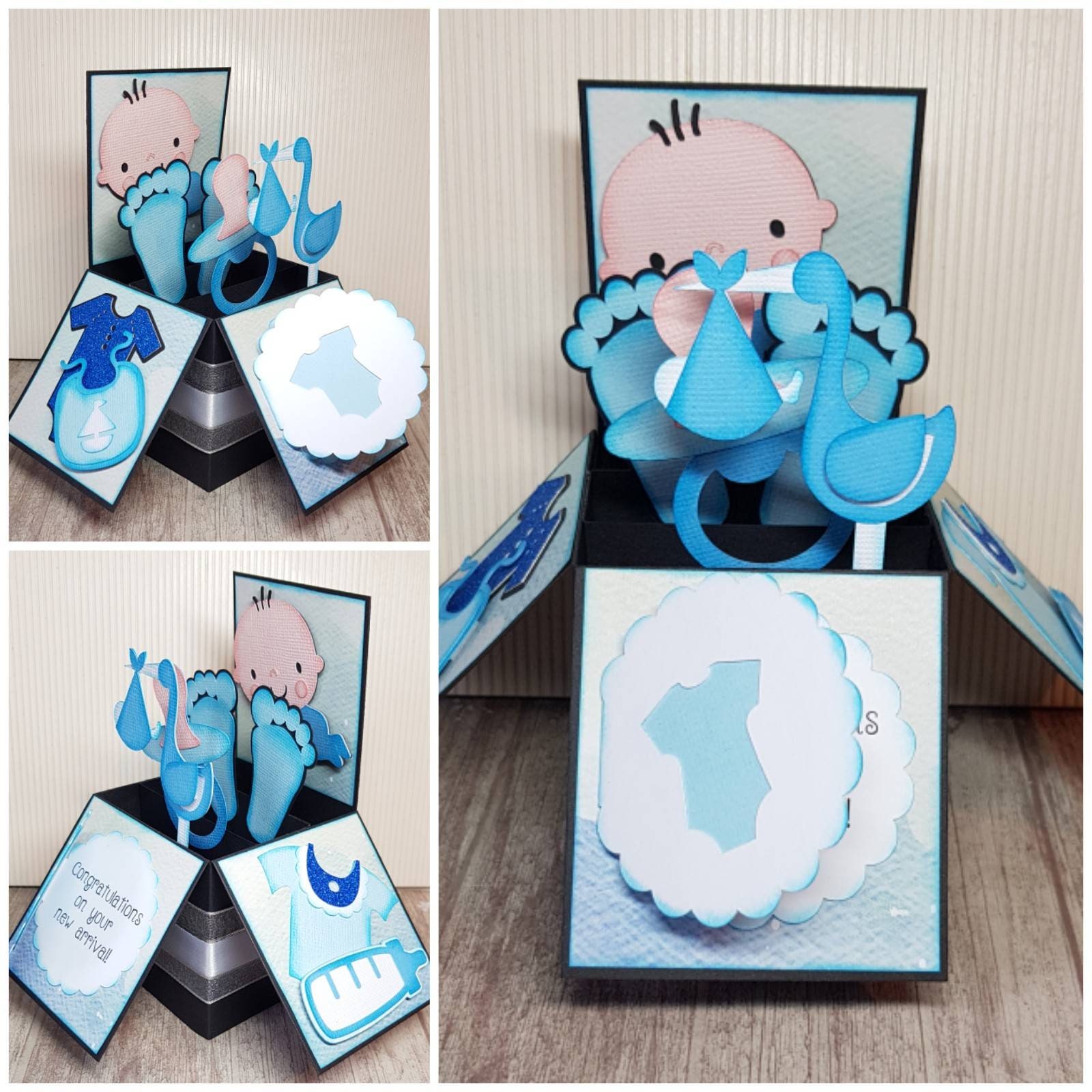 Personalised Baby Pop Up Card Unique New Baby Box Card | Etsy