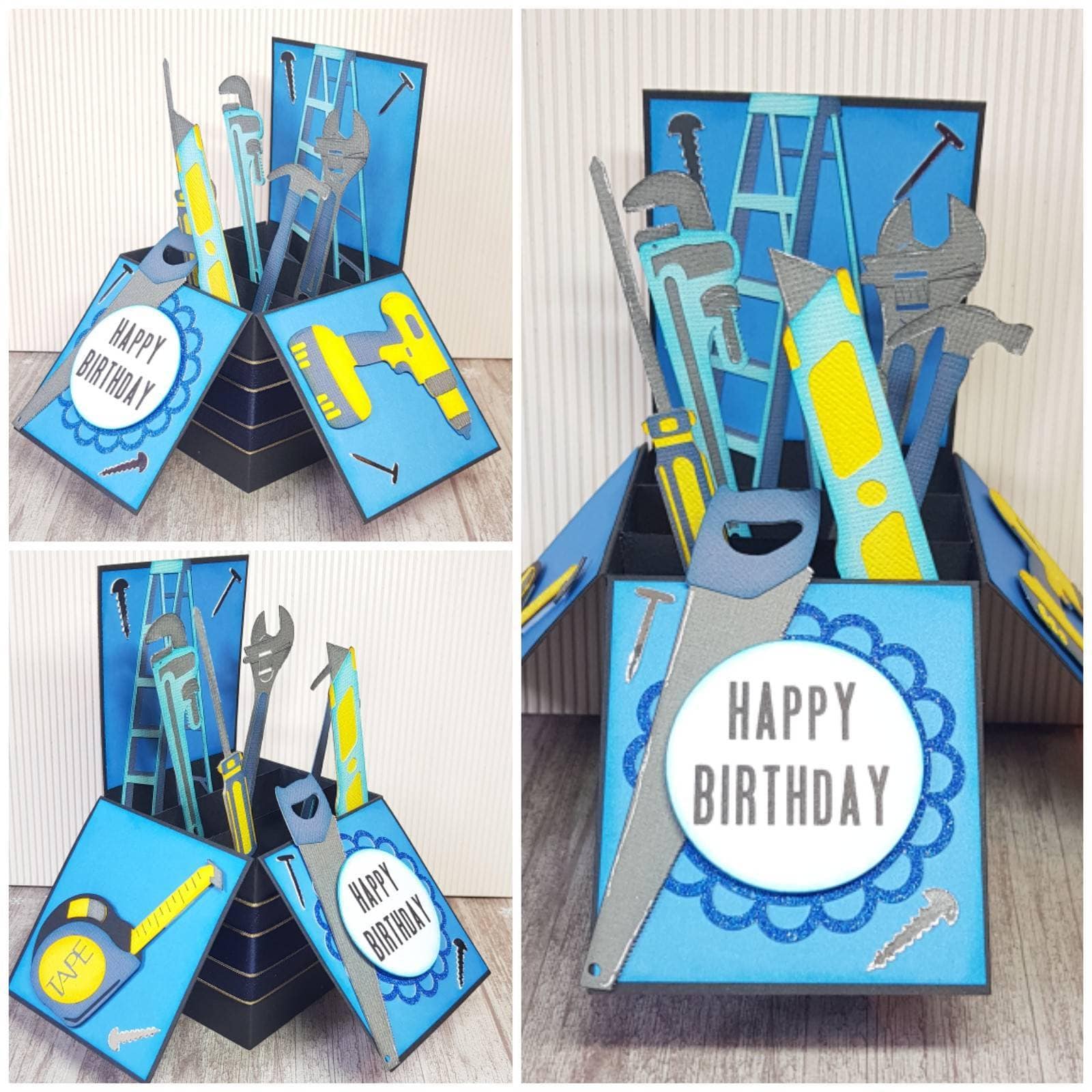 Personalised Tool Box Card Tools Birthday Card Handyman | Etsy