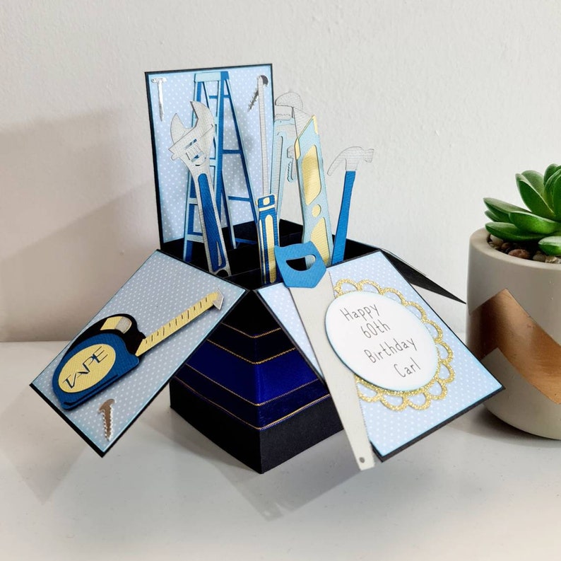 Personalised Tool Box Card Tools Birthday Card Handyman | Etsy