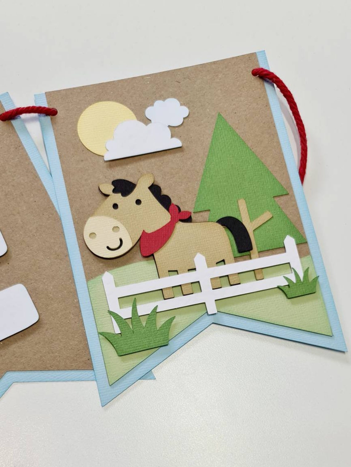 Farm Animal Bunting Farmyard Banner Farm Cake Smash Props | Etsy