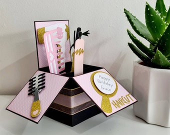 Card for Hairdresser, Birthday Greeting Card for Hairdresser, Thank You ...