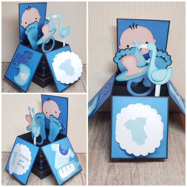 New Baby Pop up Card - Etsy UK