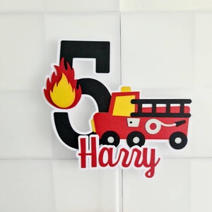 Fire Engine One Bunting, Fire Engine Banner, First Birthday Wall Decor ...