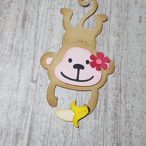 Personalised Monkey Box Card, Pop up Monkey Birthday Card - Etsy