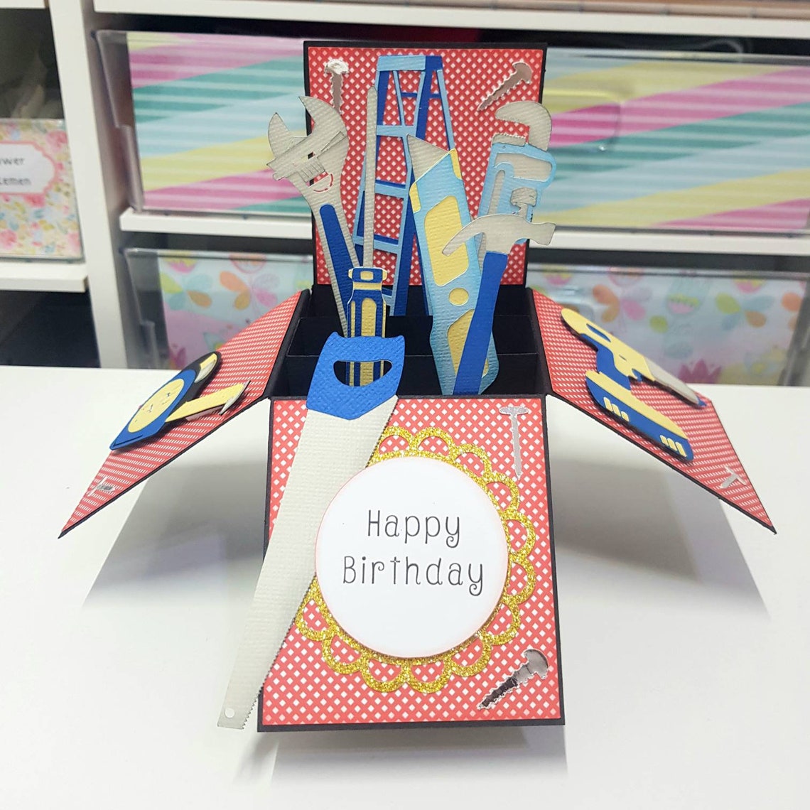 Personalised Tool Box Card Tools Birthday Card Handyman | Etsy