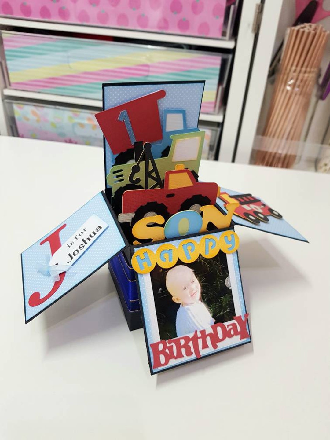 Personalised Cars Pop up Box Card, Unique Cars Birthday Card - Etsy