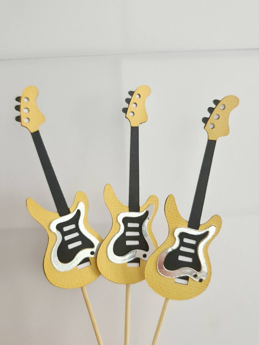 Guitar Birthday Toppers, Guitar Cake Toppers, Guitar Cupcakes, Cake Smash Props - Etsy UK