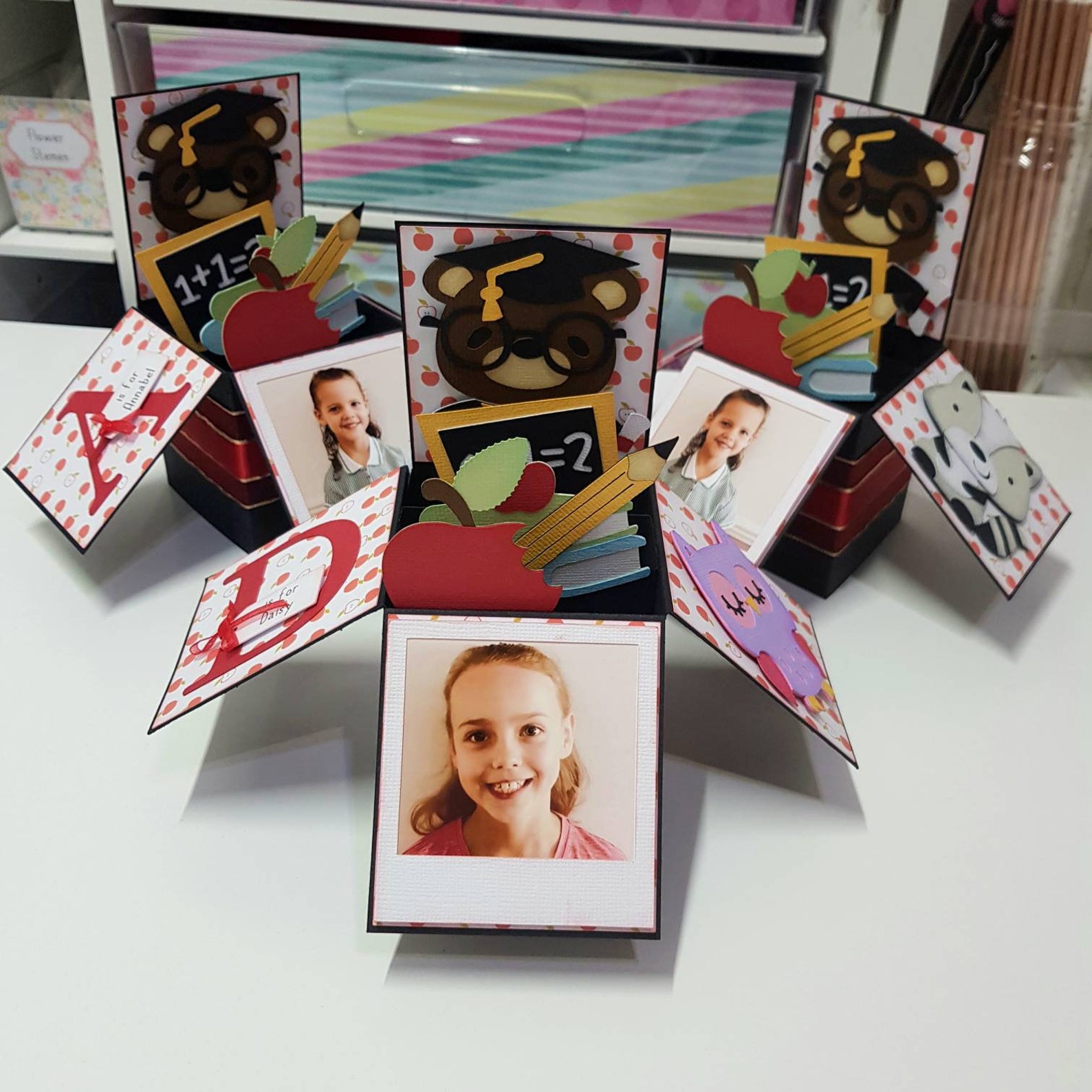 Personalised 3D Pop up Teacher Card Unique Teacher Box Card - Etsy