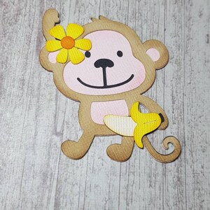 Personalised Monkey Box Card, Pop up Monkey Birthday Card - Etsy