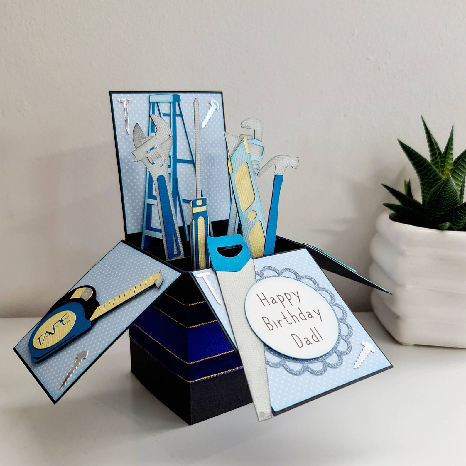 Personalised Tool Box Card Tools Birthday Card Handyman | Etsy