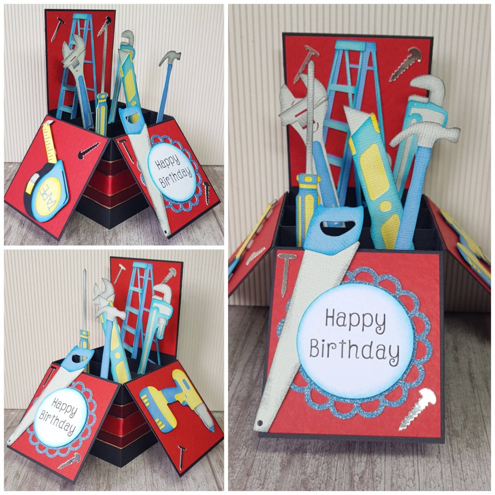 Personalised Tool Box Card Tools Birthday Card Handyman | Etsy