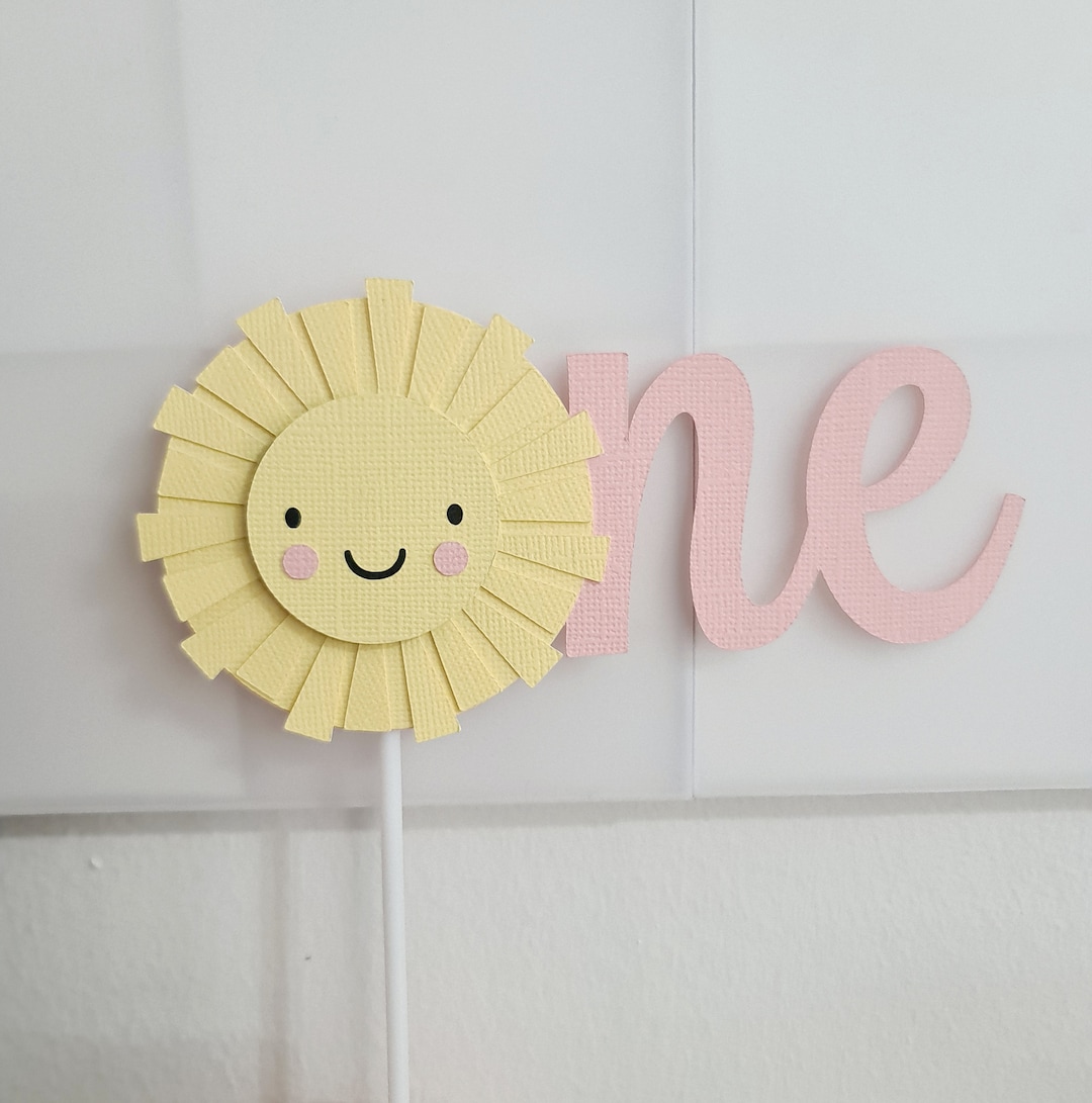 Sunshine Birthday Cake Topper, Sun One Cake Topper, First Birthday Cake ...