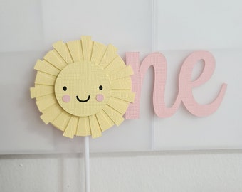Sunshine Sun ONE Cake Topper - Etsy