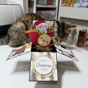 3D Pop up Christmas Box Card, 3D Christmas Card - Etsy