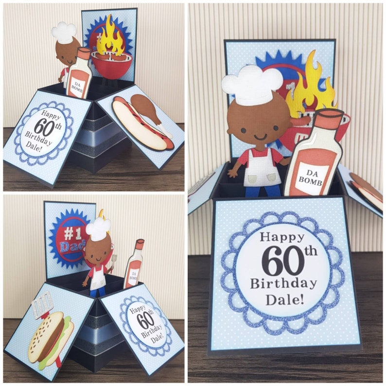 BBQ Father's Day Card BBQ Pop up Birthday Card BBQ Box - Etsy