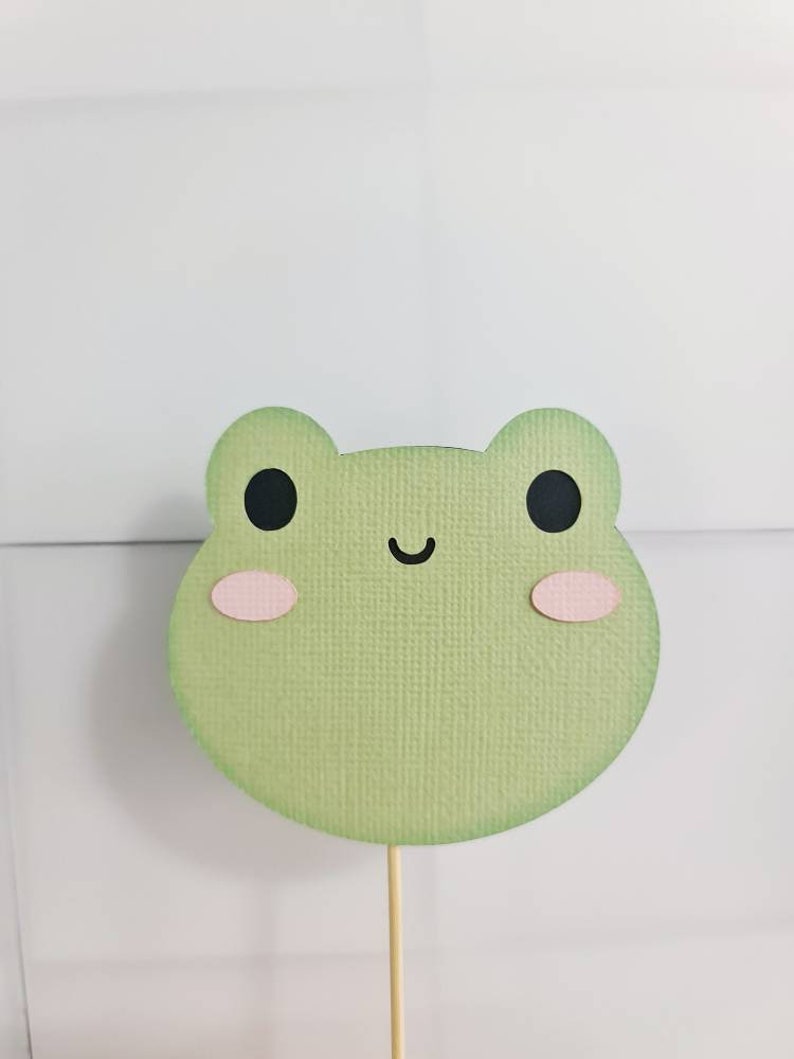 Frog Face Cupcake Toppers Frog Cake Toppers First Birthday - Etsy UK