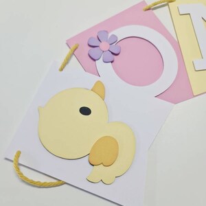 Duck One Bunting, Duck First Birthday Bunting, High Chair Bunting, Cake ...