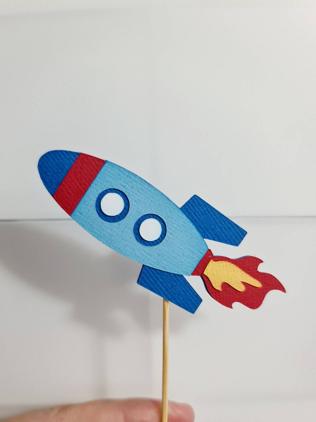 Rocket Cupcake Toppers, Space Cake Toppers, Cake Smash Props - Etsy