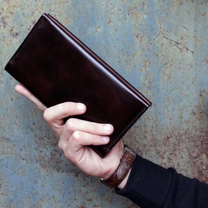 Mens Long Wallet Personalized Long Wallet With Coin Purse - Etsy