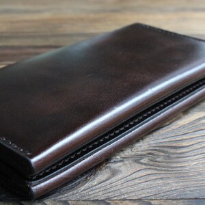 Mens Long Wallet Personalized Long Wallet With Coin Purse - Etsy