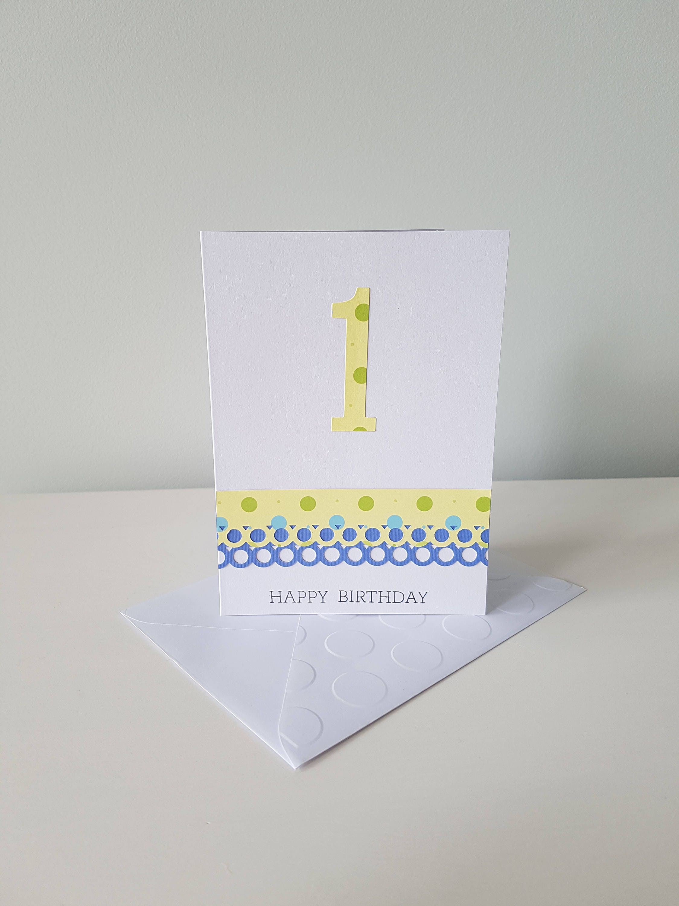 Handmade age birthday card for kids | Etsy