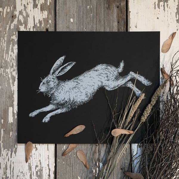Running Hare Art - Etsy