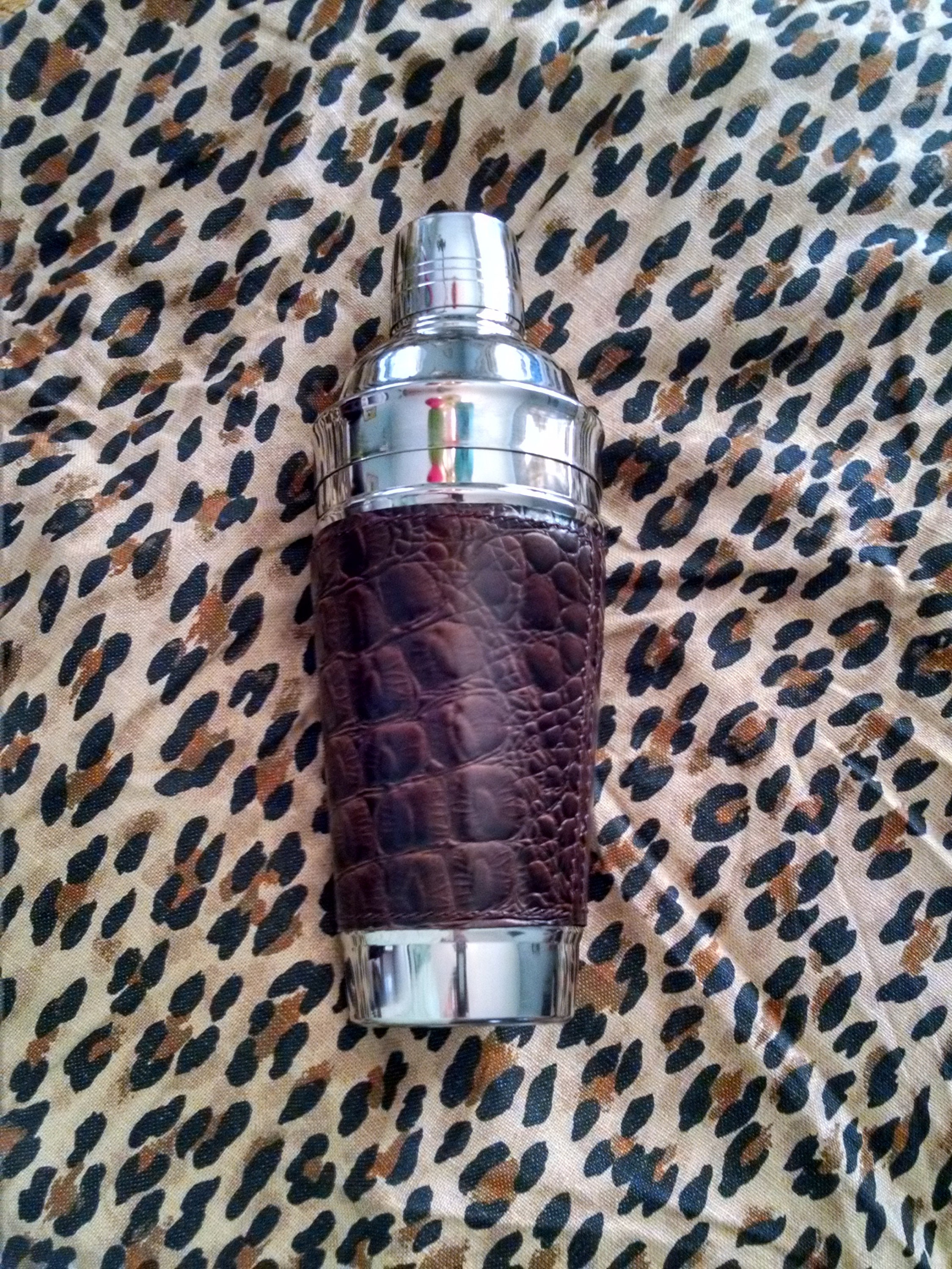 Hip Faux Alligator Skin Covered Cocktail Shaker - Etsy