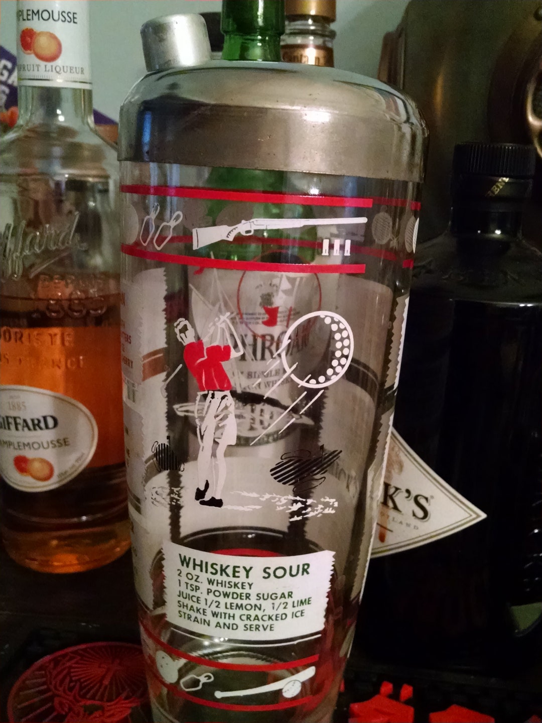 Vintage Sport Themed Cocktail Shaker - Etsy