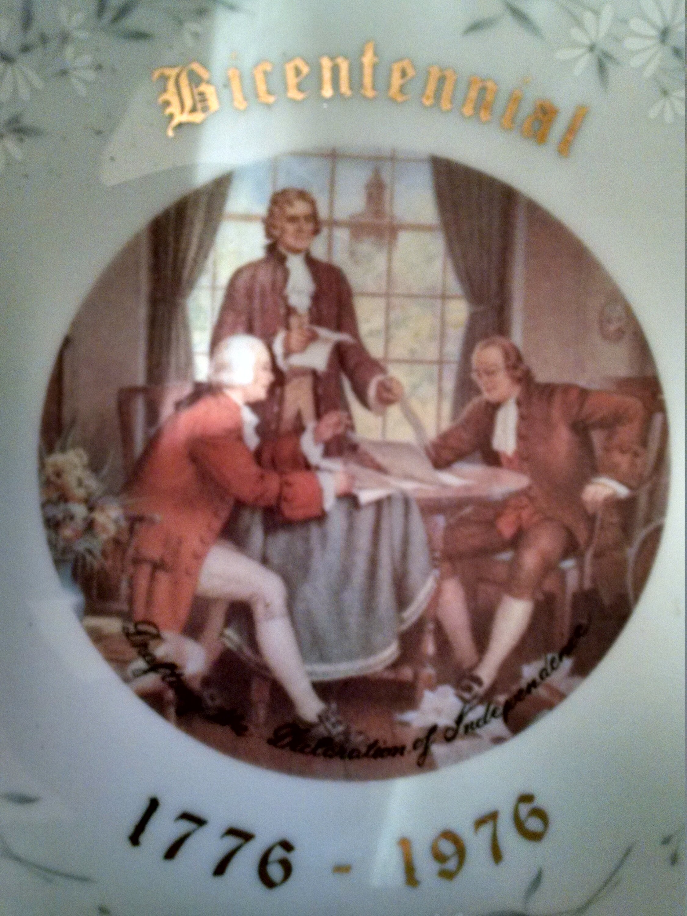 US Bicentennial Commemorative Plate - Etsy