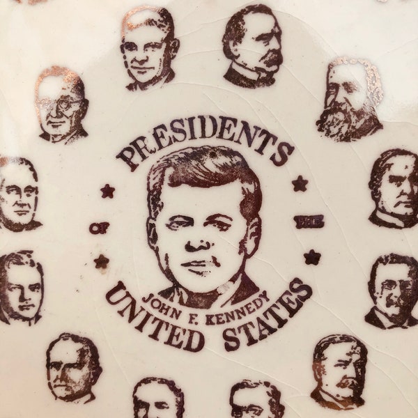 John F Kennedy Plate - Etsy