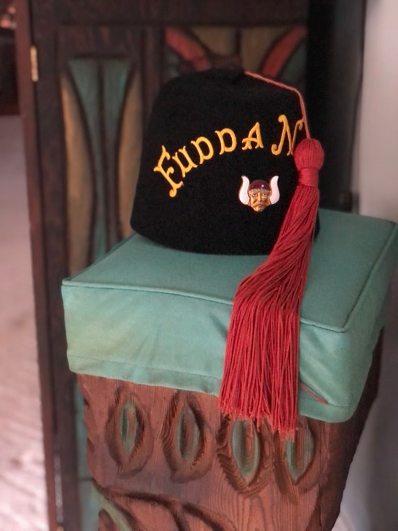 Vintage Shriners Masonic Fez hat Philae Nova Scotia m… - Gem
