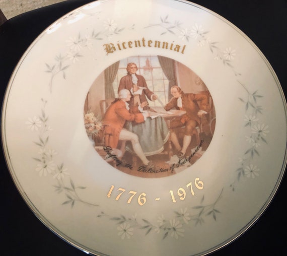 US Bicentennial Commemorative Plate | Etsy