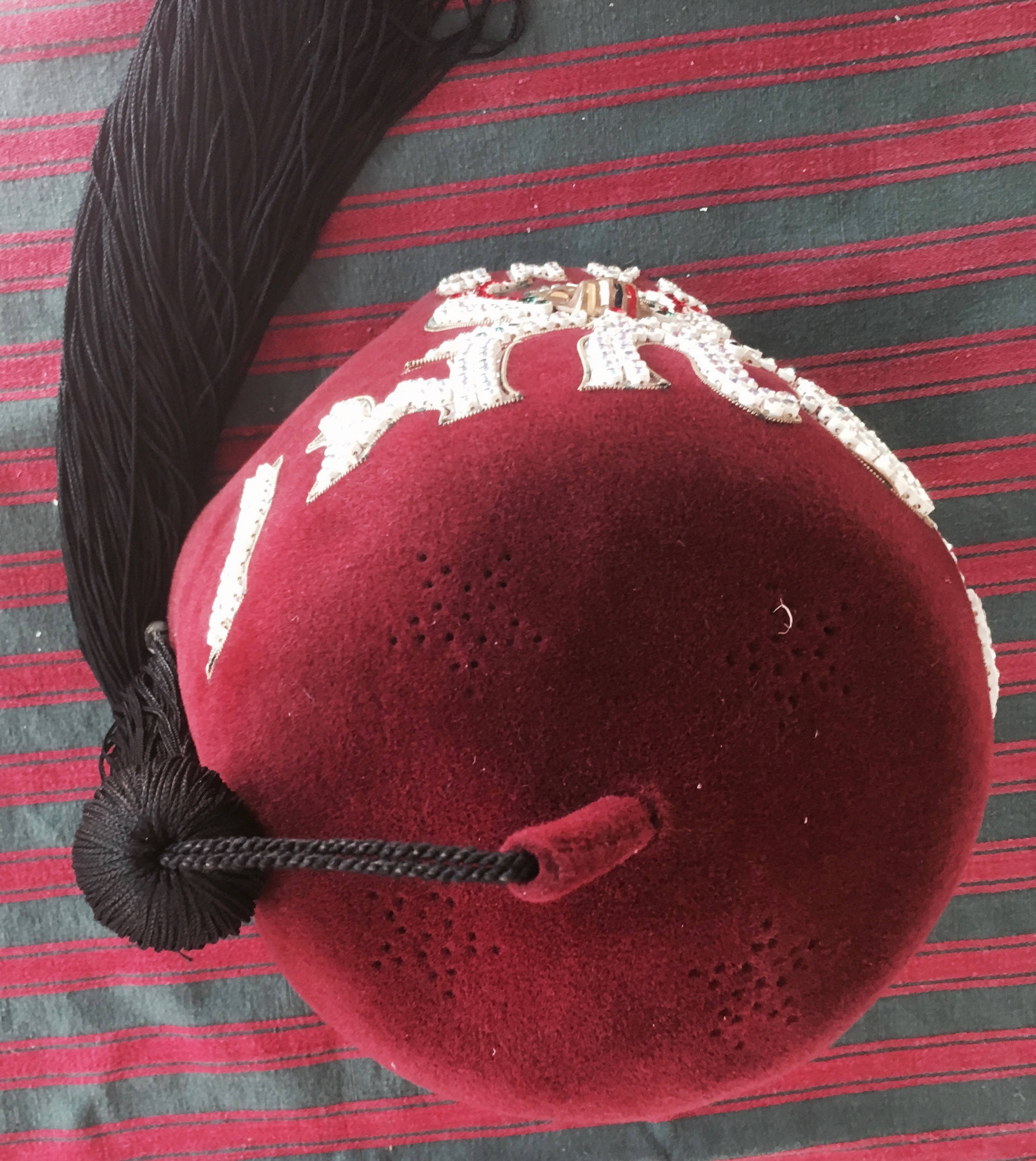 Bejeweled Boumi 1960s Vintage Fez and Case | Etsy