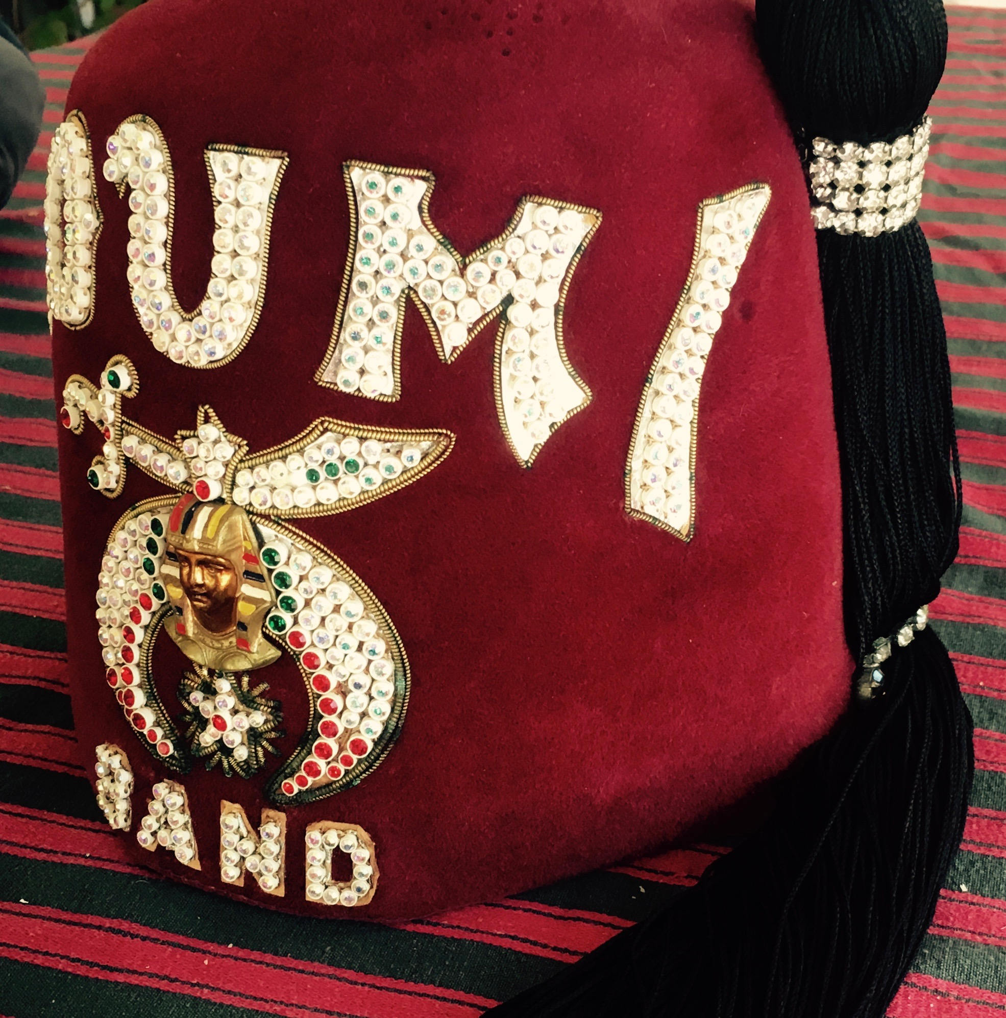 Bejeweled Boumi 1960s Vintage Fez and Case - Etsy