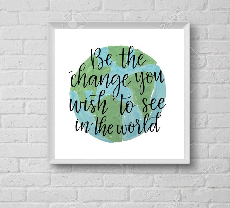 Be the Change You Wish to See in the World | Gandhi | Sqaure Printable ...