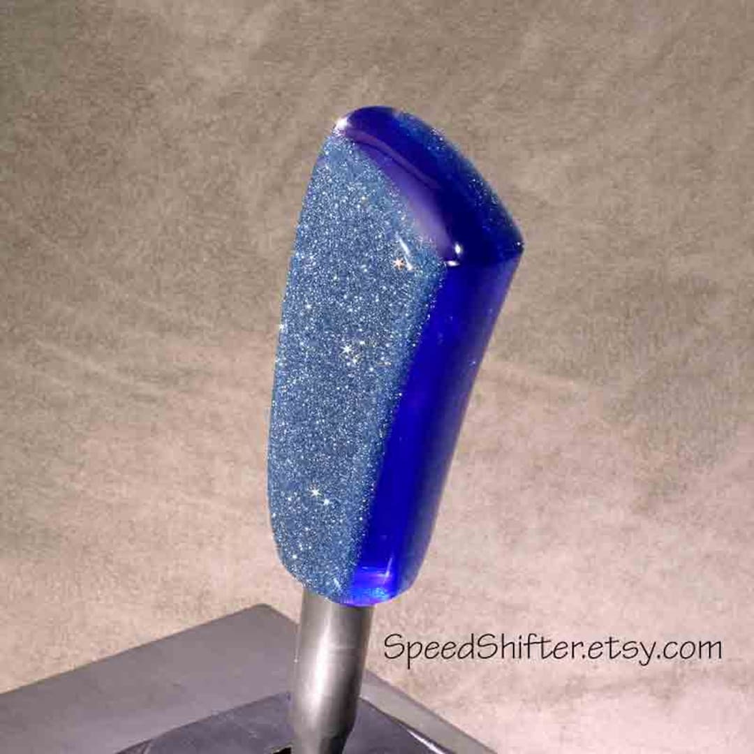 Baby Blue and Transparent Blue. SHIFT KNOB, Thread Mount or Universal ...