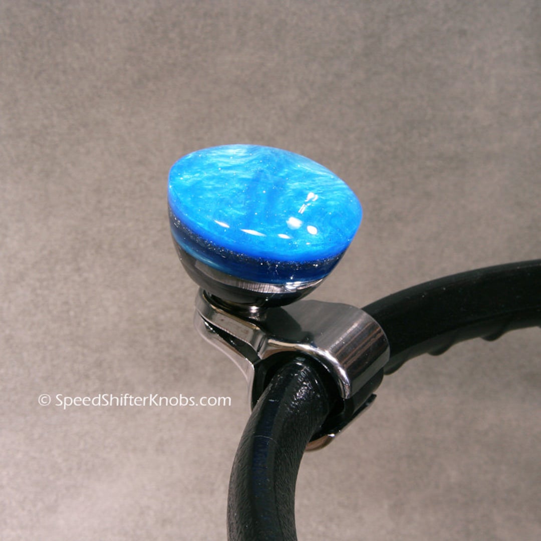 BRODY KNOB, Spinner Knob, Necker Knob, Handmade Marble Blue, or in Any ...